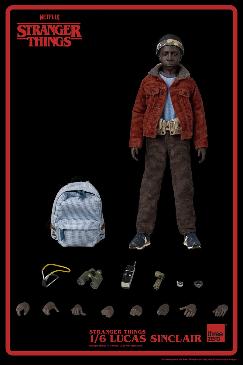 Threezero Stranger Things - Lucas Sinclair 1/6th Scale Collectible Fig ...