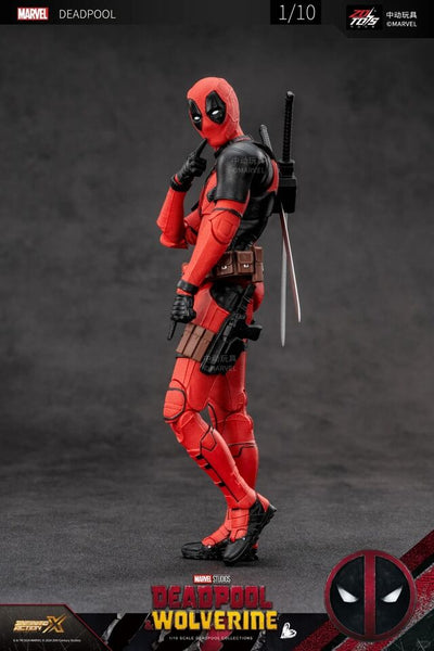 ZD Toys Deadpool and Wolverine Deadpool 1/10 Scale Collectible Figure ...